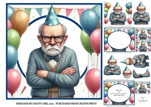 GRUMPY OLD MAN KIT - CUP1274471_22431 | Craftsuprint