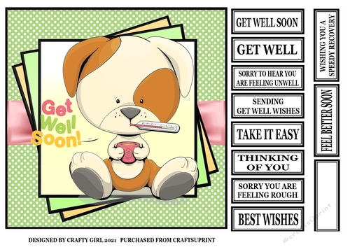 GET WELL TED - CUP1301195_22431 | Craftsuprint