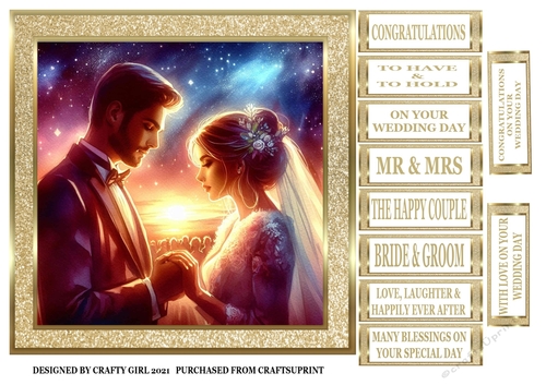 MR & MRS - GOLDEN - CUP1303642_22431 | Craftsuprint