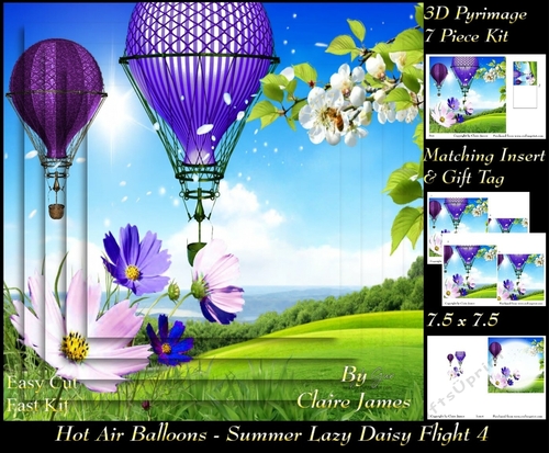 Hot Air Balloons - Balloon Daisy Flight 4 - Pyrimage/Pyramid + Insert ...