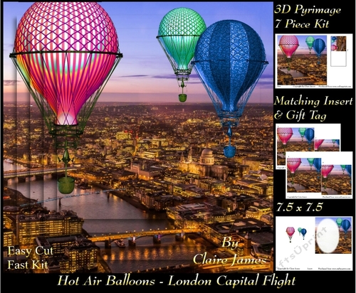 Hot Air Balloons - London Capital Flight - Pyrimage/Pyramid + Insert ...