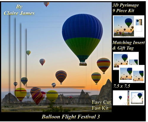Hot Air Balloons - Balloon Flight Festival 3 - Pyrimage/Pyramid ...