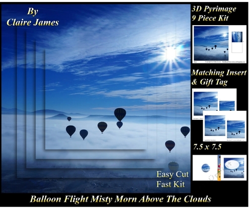 Hot Air Balloons - Balloon Flight Above the Clouds - Pyrimage/Pyramid ...