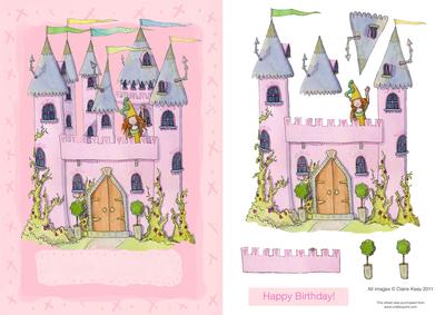 Princess Castle Quick Card - CUP170944_948 | Craftsuprint