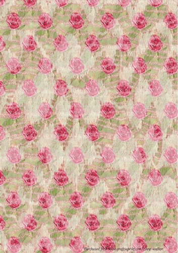 RED AND PINK ROSES BACKGROUND: A4 Rose and Lace Patterned Multi ...