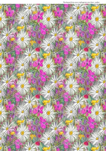 FLORAL JOY PATTERN: A4 Multi-Directional and Multi-Coloured Background ...