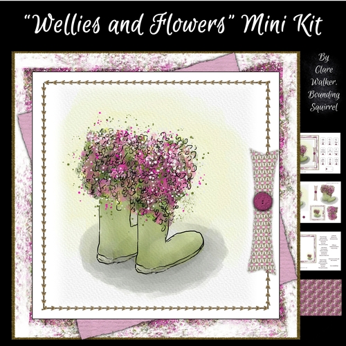 WELLIES AND FLOWERS: 4-Page All-Occasion Floral Mini Kit - CUP1204196 ...