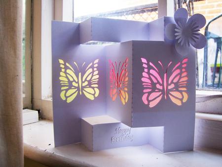 Butterfly Shutter Card - CUP700914_198 | Craftsuprint