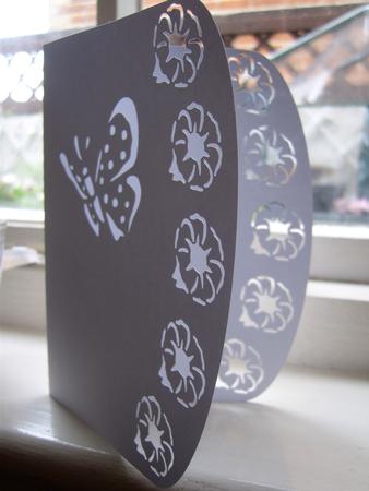 Curved Edge Card With Butterfly - CUP702408_198 | Craftsuprint