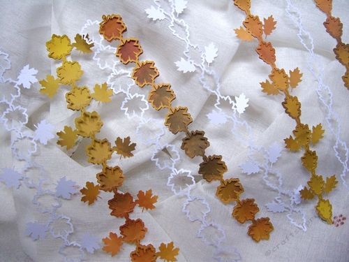 Autumn Leaves Ribbons - CUP747370_198 | Craftsuprint