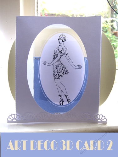 ART DECO 3D FRAME CARD 2 - CUP798005_198 | Craftsuprint