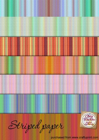 Striped Papers - CUP133190_681 | Craftsuprint
