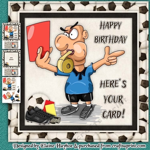 Football Red Card Mini Kit - CUP1037659_72307 | Craftsuprint