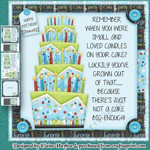 Birthday Cake Mini Kit - CUP1055296_72307 | Craftsuprint