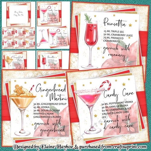 Christmas Cocktails 6inch Collection - CUP1185717_72307 | Craftsuprint