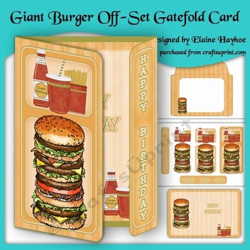 Giant Burger Card - CUP729147_72307 | Craftsuprint