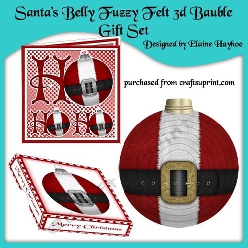 Santas Belly 3d Bauble Gift Set - CUP746058_72307 | Craftsuprint