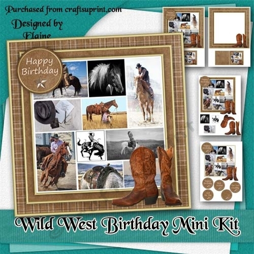 Wild West Birthday Mini Kit - CUP781689_72307 | Craftsuprint