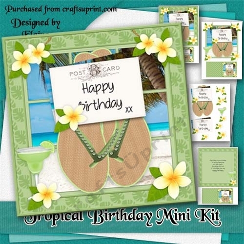 Tropical Birthday Mini Kit - CUP789099_72307 | Craftsuprint