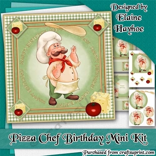 Pizza Chef Birthday Mini Kit - CUP830440_72307 | Craftsuprint