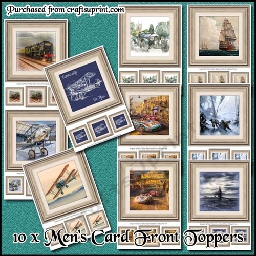 10 Mens Card Front Toppers Bumper Kit - CUP856973_72307 | Craftsuprint