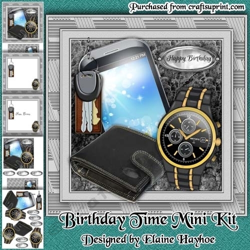 Birthday Time Mini Kit - CUP879808_72307 | Craftsuprint