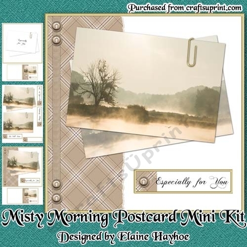 Misty Morning Postcard Mini Kit - CUP887277_72307 | Craftsuprint