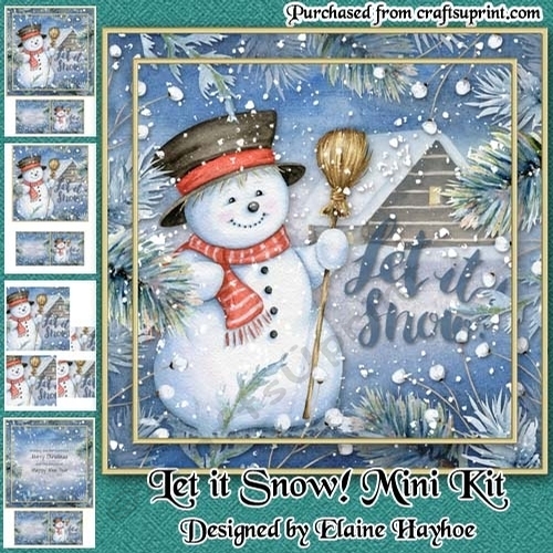 Let it Snow Mini Kit - CUP907262_72307 | Craftsuprint