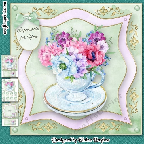 Posy Teacup Mini Kit - CUP943099_72307 | Craftsuprint