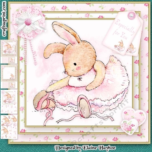 Bunny Ballerina Mini Kit - CUP956314_72307 | Craftsuprint