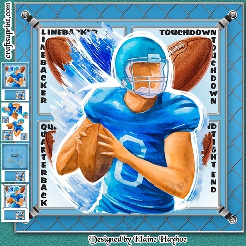 American Footballer Mini Kit - CUP957211_72307 | Craftsuprint