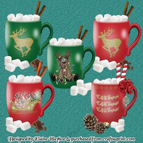 Christmas Mugs Clipart - CUP983717_72307 | Craftsuprint