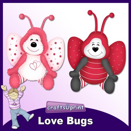 Love Bugs Clip Art - CUP328076_1519 | Craftsuprint