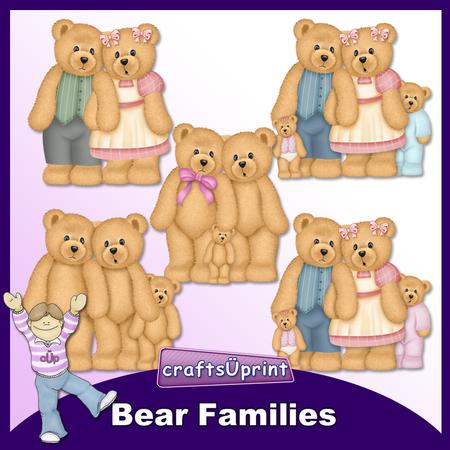 Bear Families Clip Art - CUP330572_1519 | Craftsuprint