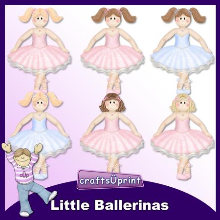 Little Ballerinas Clip Art - CUP330847_1519 | Craftsuprint