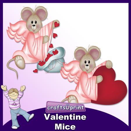 Valentine Mice Clip Art - CUP332544_1519 | Craftsuprint