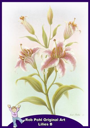 Rob Pohl Original Art Lilies B - CUP343499_1519 | Craftsuprint