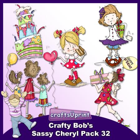 Crafty Bob's Sassy Cheryl Pack 32 - CUP352402_1519 | Craftsuprint