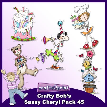 Crafty Bob's Sassy Cheryl Pack 45 - CUP360167_1519 | Craftsuprint