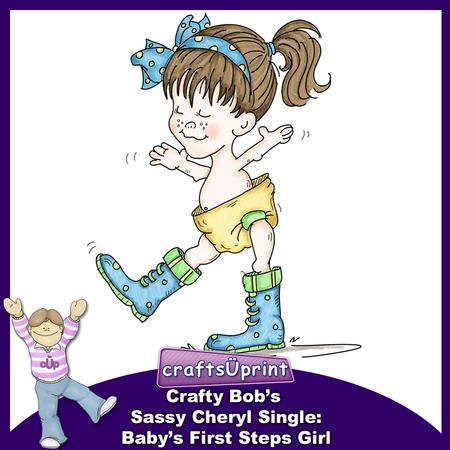 Crafty Bob's Sassy Cheryl Single: Baby's First Steps Girl - CUP362184 ...