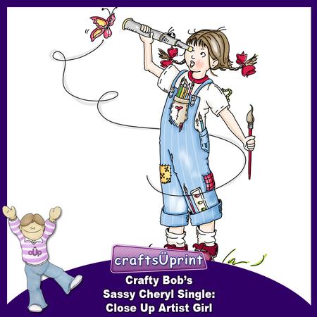 Crafty Bob's Sassy Cheryl Single: Close Up Artist Girl - CUP373095_1519 ...