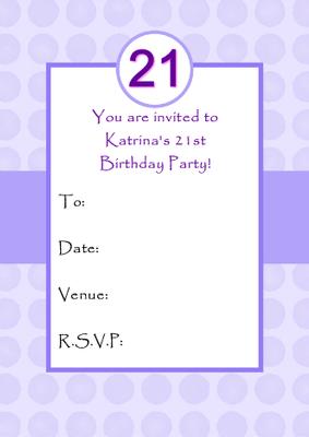Card Creator - Purple Party Invitation - CUP532299_1519