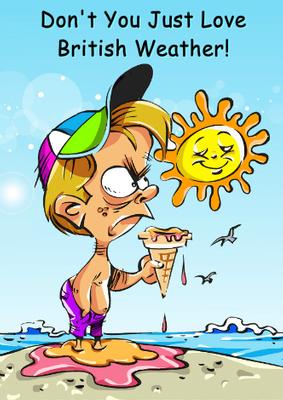 Card Creator - British Weather Humorous Card Front - CUP536925_1519