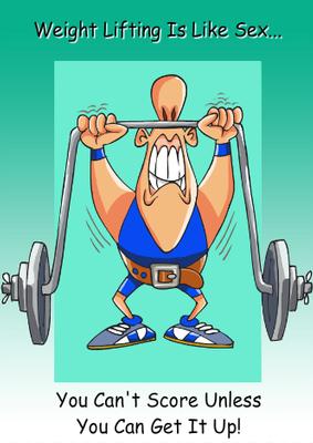 Card Creator - Weight Lifting Humorous Card Front - CUP536926_1519