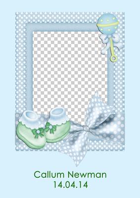 Card Creator - New Baby Boy Aperture Frame Card Front - CUP543076_1519