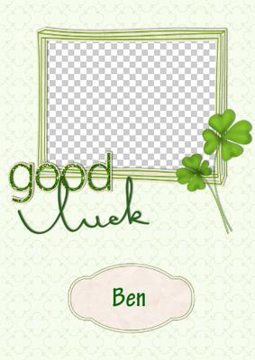 Card Creator - Good Luck Frame Card - CUP553638_1519