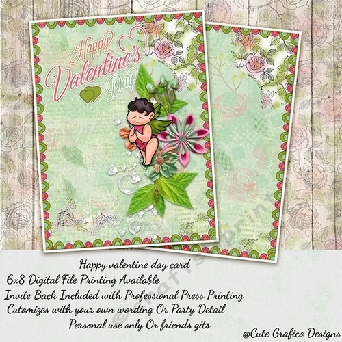 Happy Valentine Day Digital Card - CUP763623_74267 | Craftsuprint