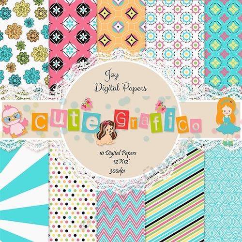 50% sale Joy Digital Papers , Printable Digital Papers ,Commercial use ...
