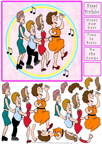 Do The Conga - Decoupage - CUP1009612_3367 | Craftsuprint