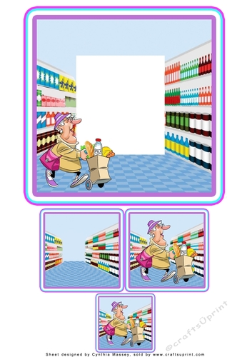 Supermarket Shopper - Insert - CUP1145295_3367 | Craftsuprint
